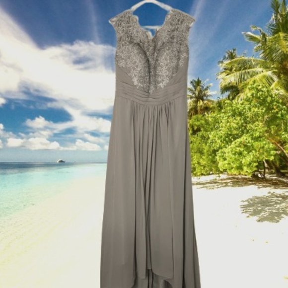 Su Dress | Dresses | Su Dress Sz 8 Nwt Chiffon Overlay High Low Soft ...